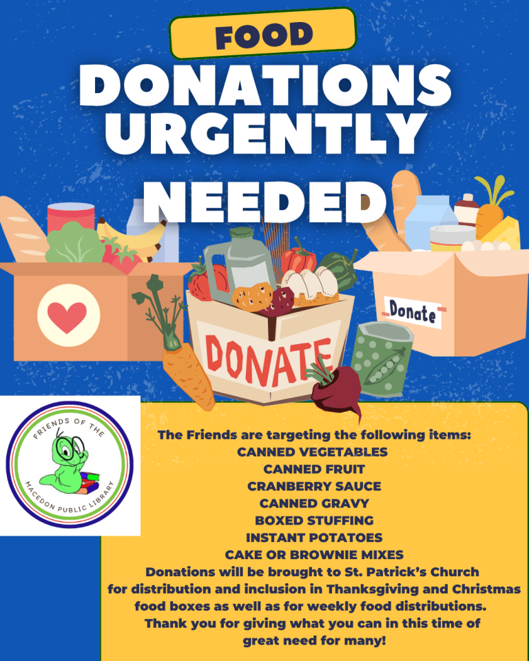 Help Your Neighbors in Need! – MACEDON PUBLIC LIBRARY